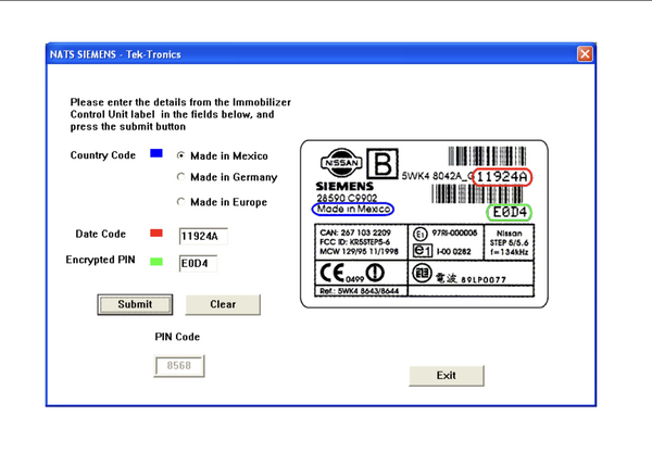 Nissan Pin Code Generator NATS 5 & NATS 6 – Auto-Key.no AS